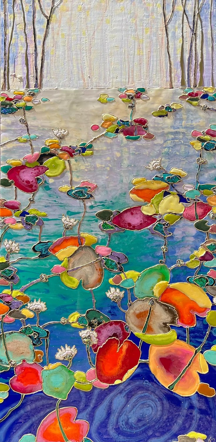 Solve Liquid Mosaic jigsaw puzzle online with 78 pieces