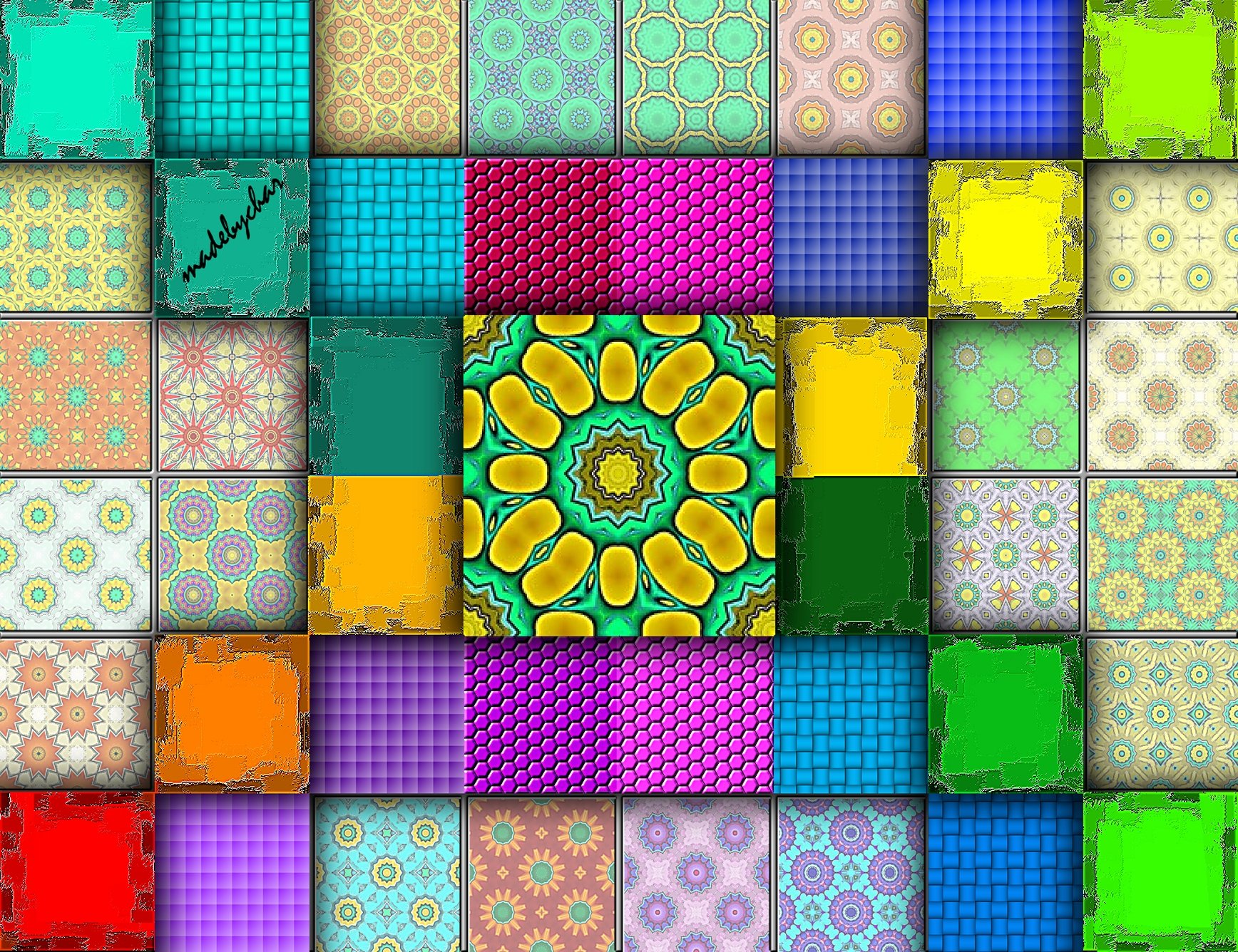 Solve Just a bunch of Squares... jigsaw puzzle online with 252 pieces