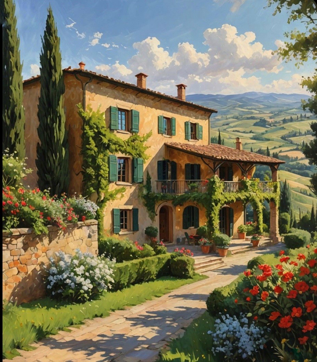 Solve My dream villa jigsaw puzzle online with 224 pieces
