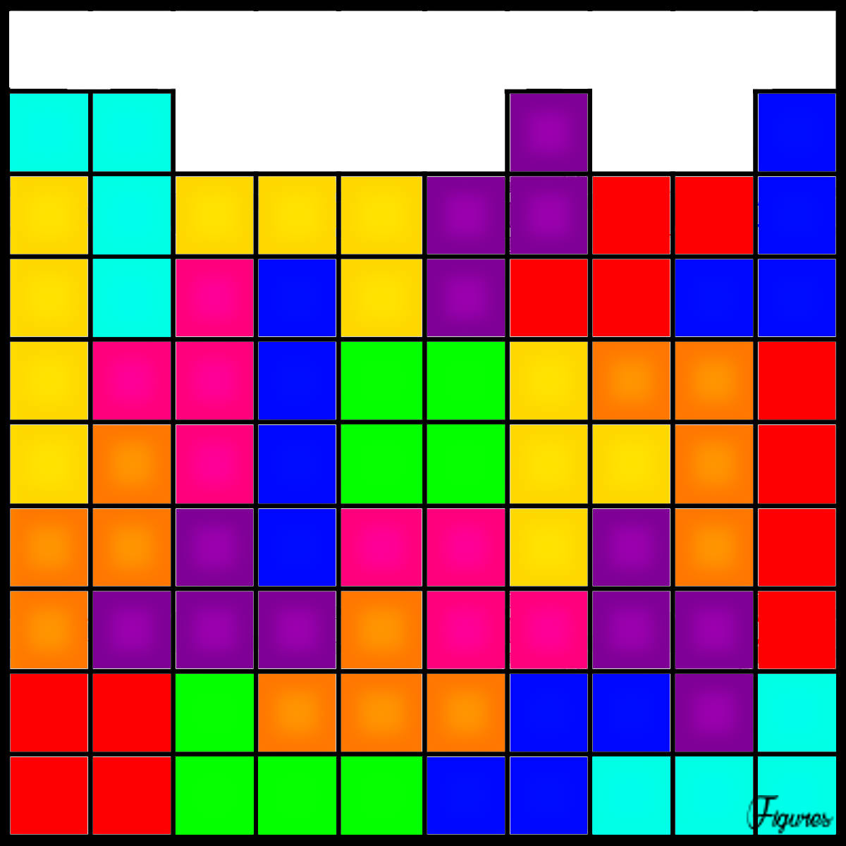 Solve Tetris jigsaw puzzle online with 256 pieces