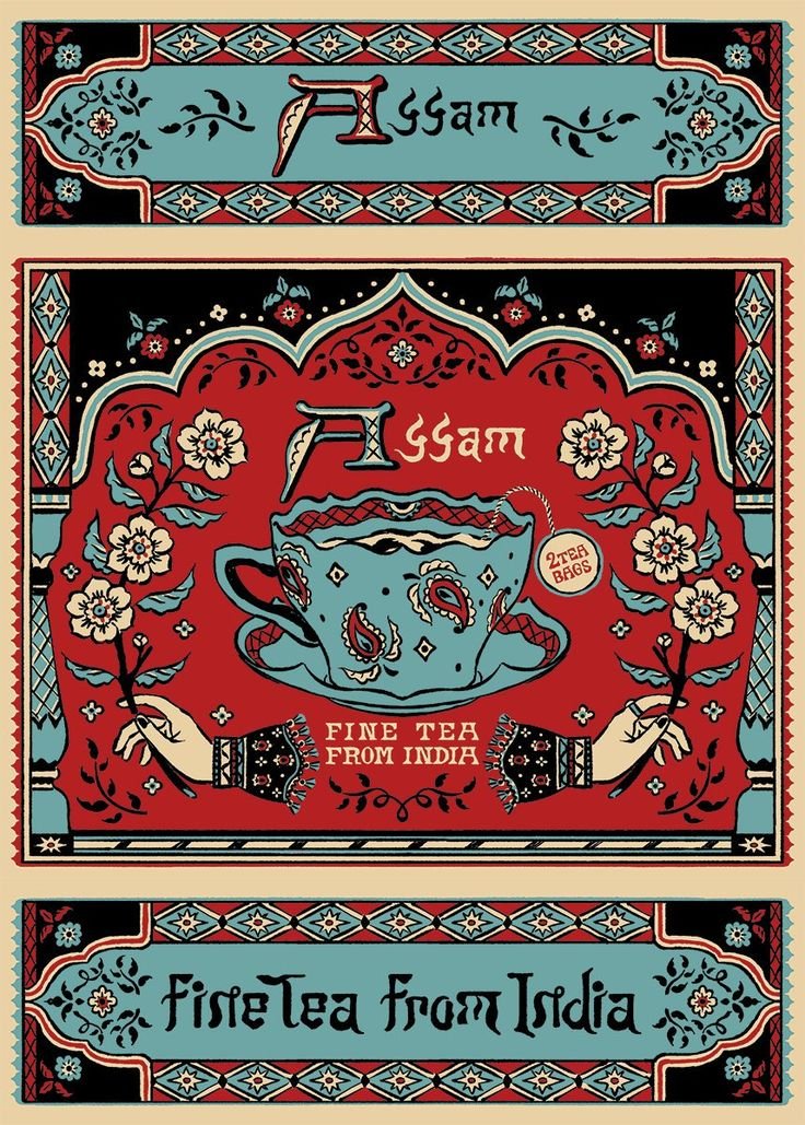 Solve 'Assam' Tea Poster jigsaw puzzle online with 108 pieces