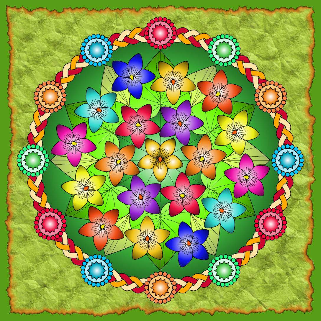Solve Mandala 08 08 2022 (03) jigsaw puzzle online with 256 pieces