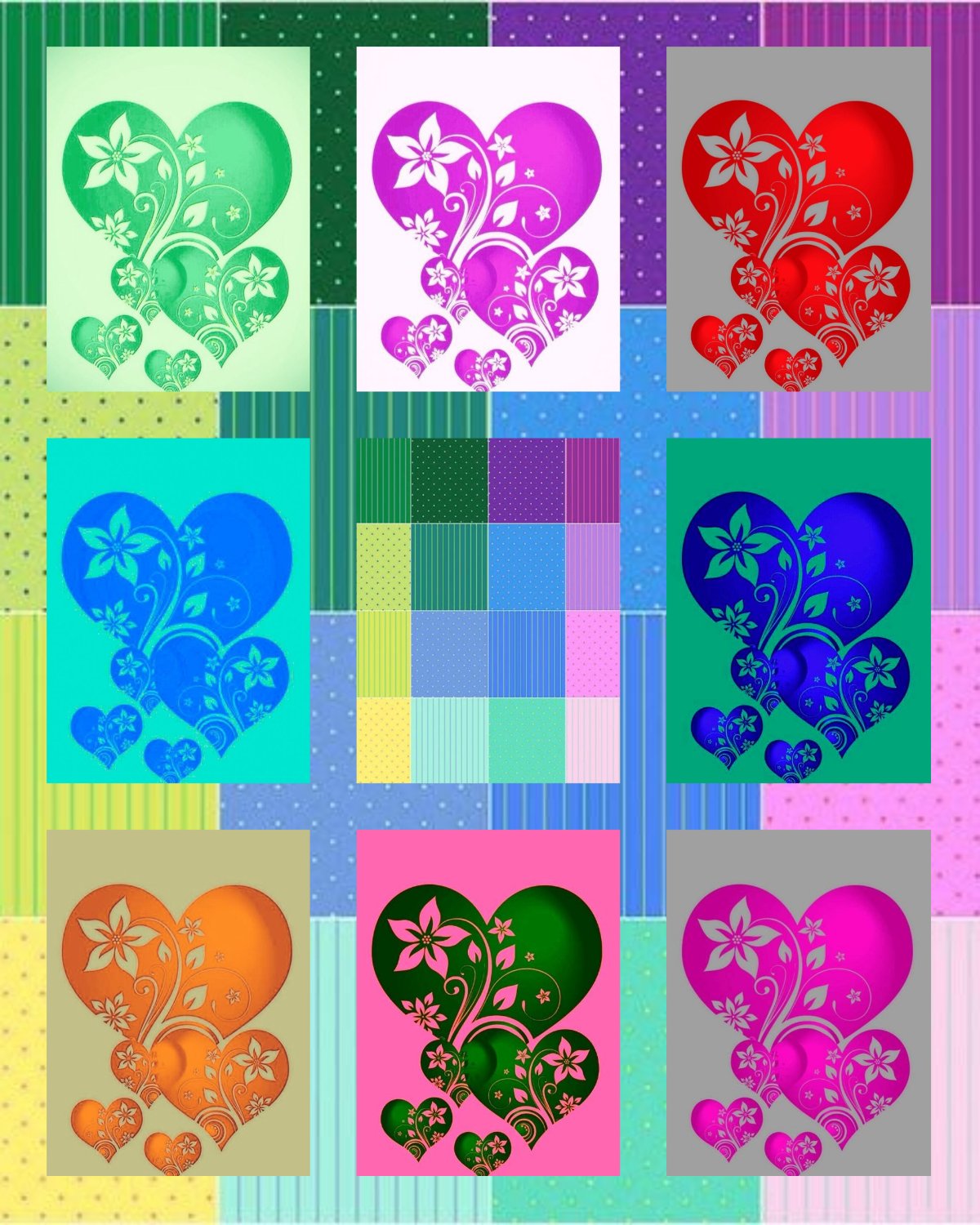 Solve Valentine Hearts jigsaw puzzle online with 80 pieces