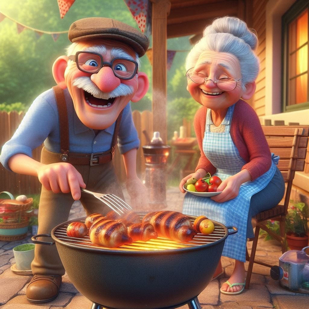 Solve Backyard BBQ jigsaw puzzle online with 81 pieces