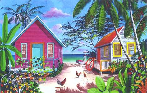 Solve Key West Cottages jigsaw puzzle online with 40 pieces