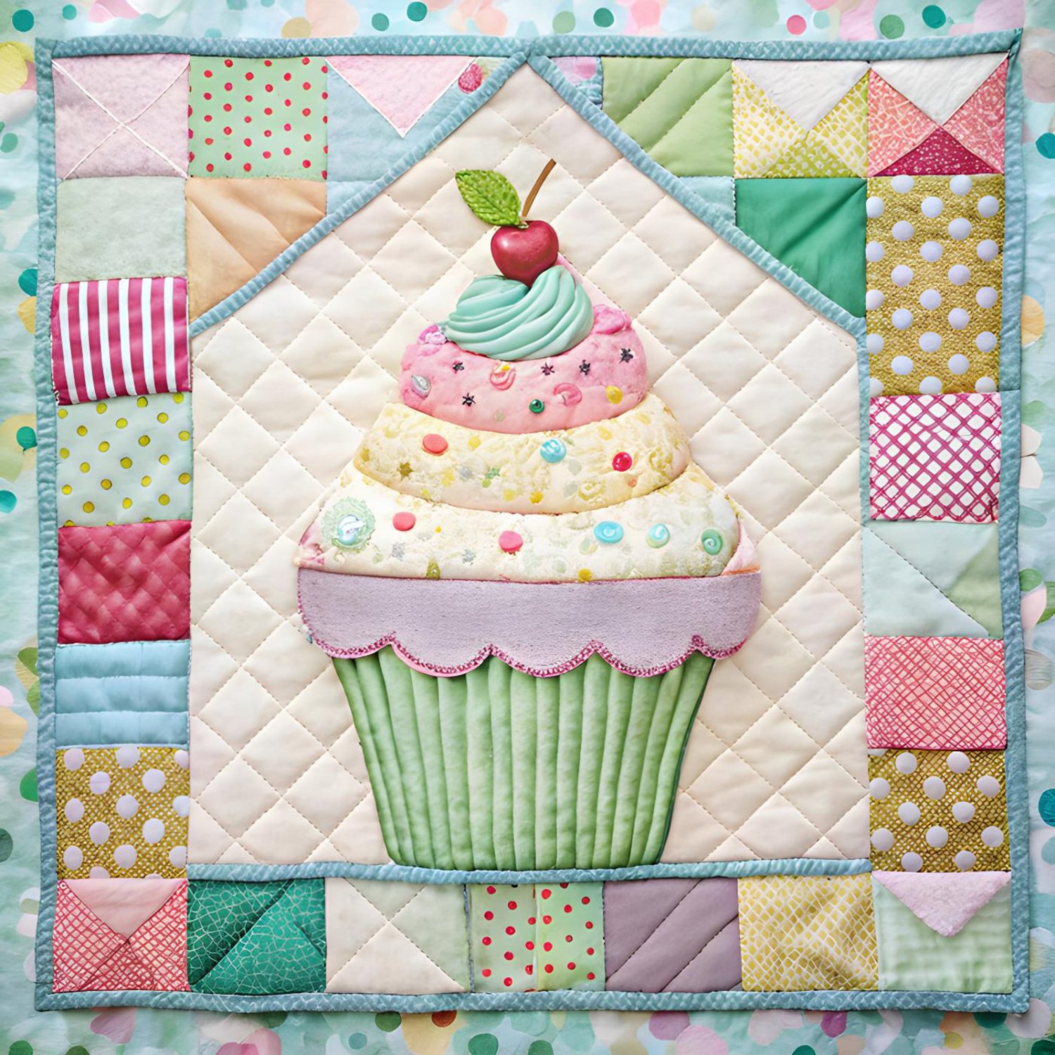Solve Patchwork Cupcakes jigsaw puzzle online with 121 pieces