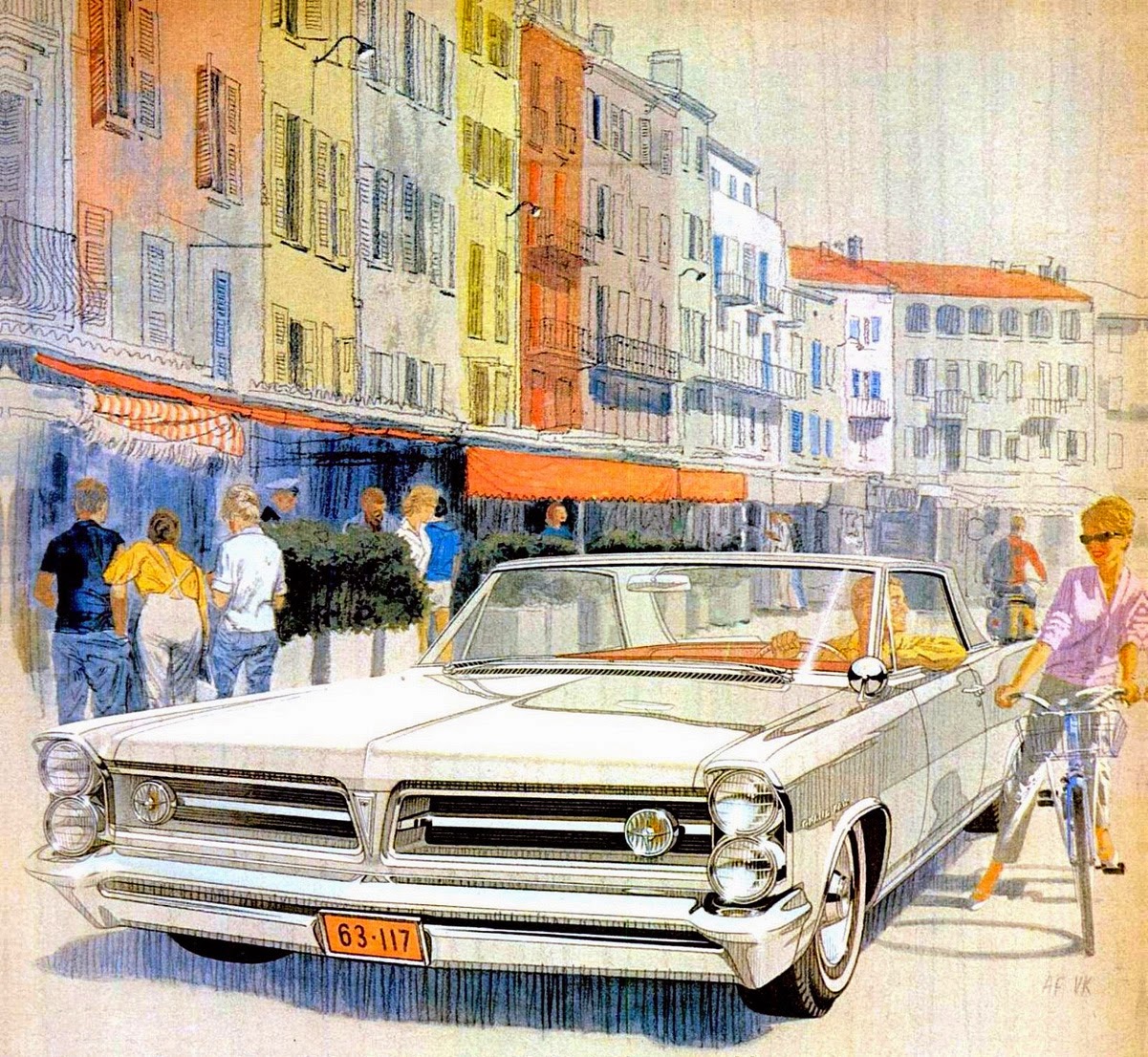 Solve 1963 Pontiac Grand Prix jigsaw puzzle online with 156 pieces