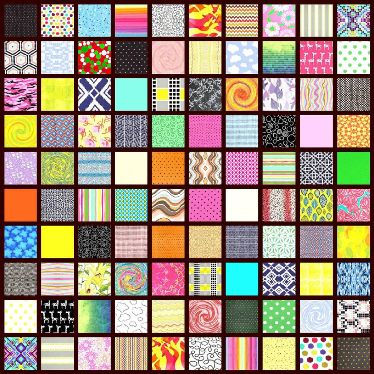 Solve 100 Friday patterns jigsaw puzzle online with 400 pieces