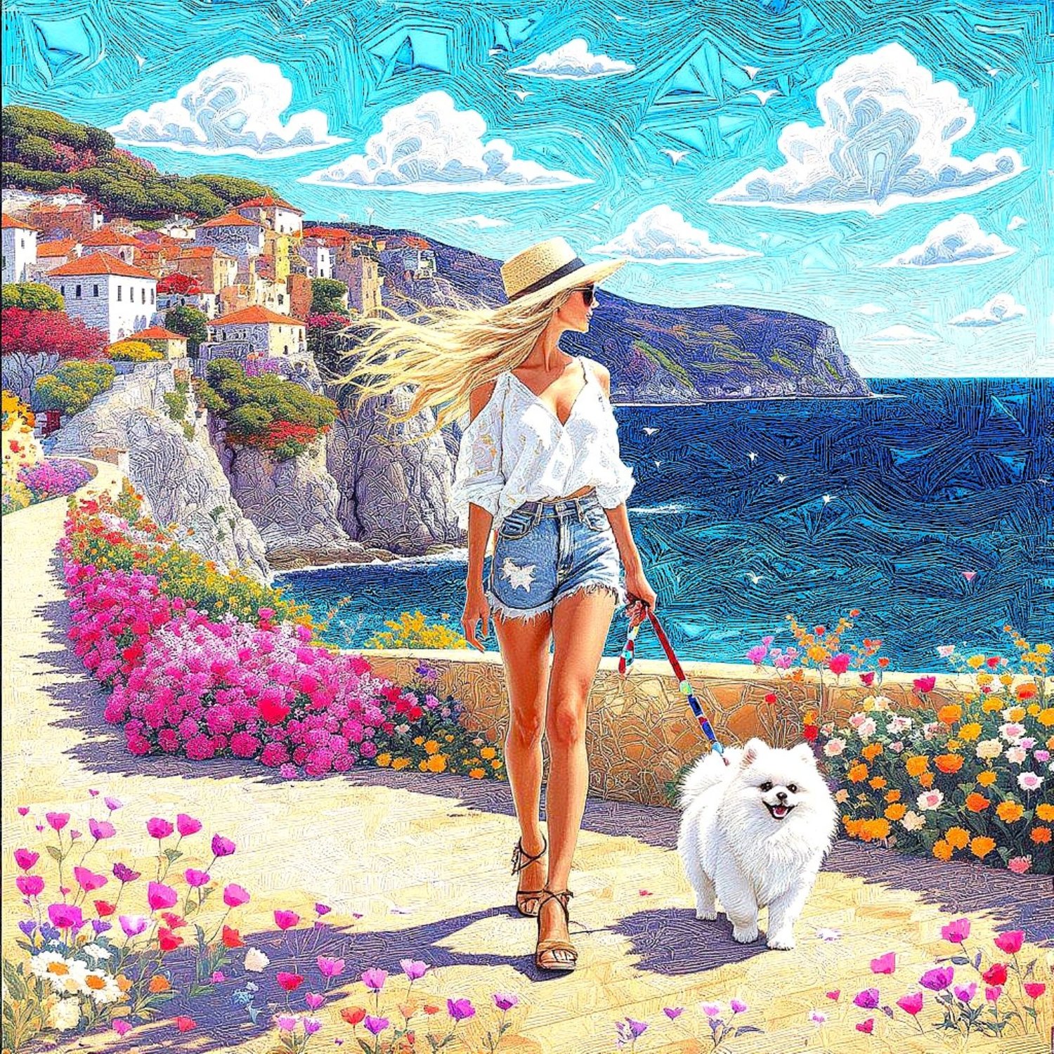 Solve Delphine and Digby - resize 9 - 600 pieces jigsaw puzzle online ...