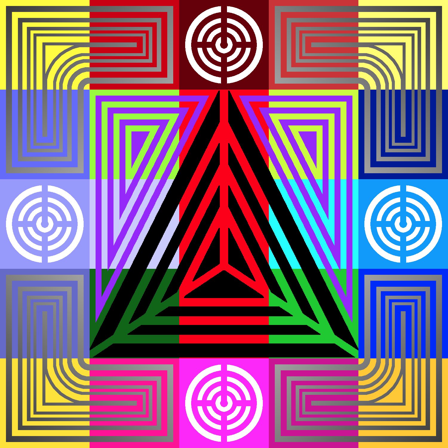 Solve Bold Triangle jigsaw puzzle online with 400 pieces