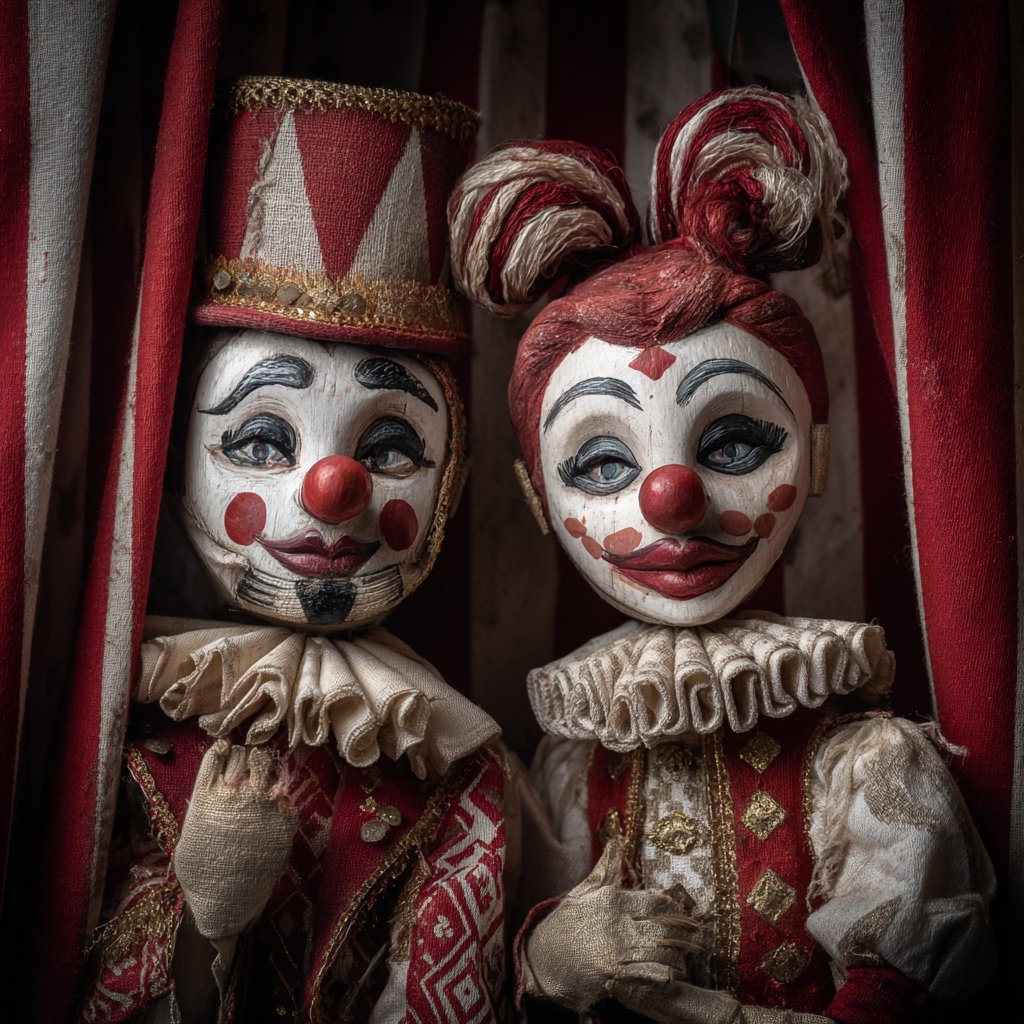 Solve The puppets jigsaw puzzle online with 36 pieces