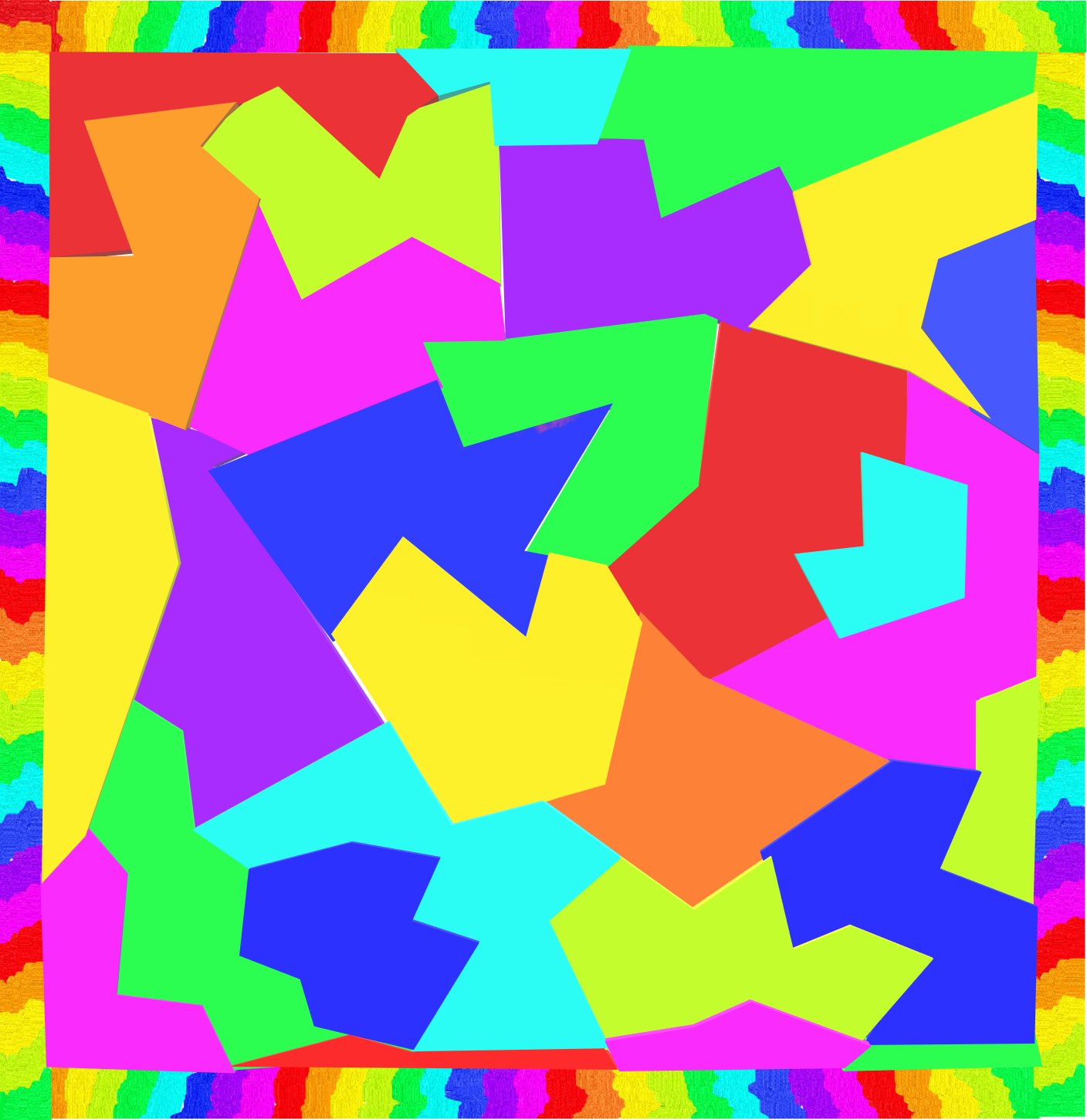 Jigsaw Puzzle | 100 pieces | Rainbow jigsaw 3d doodles flat | Jigidi