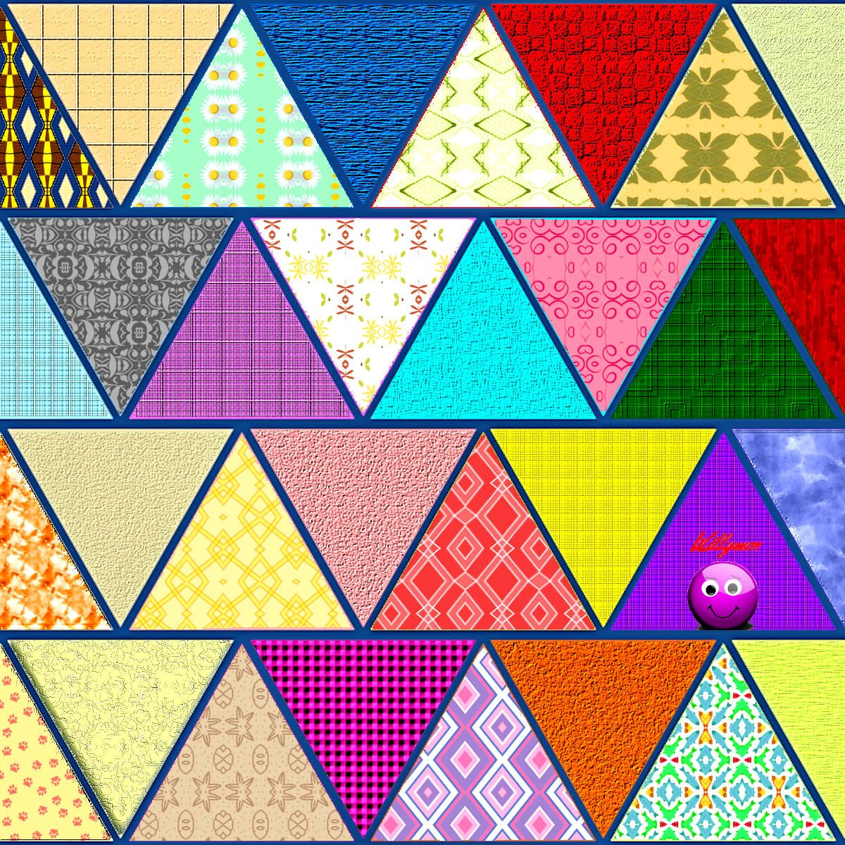 Solve triangles jigsaw puzzle online with 256 pieces