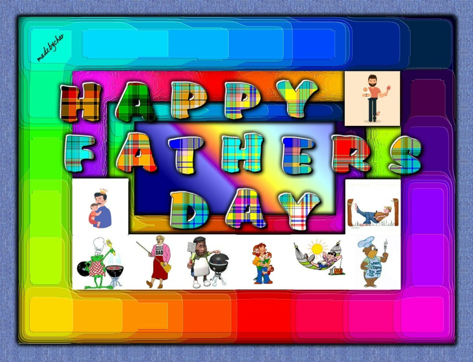 Solve Happy Father's Day jigsaw puzzle online with 252 pieces