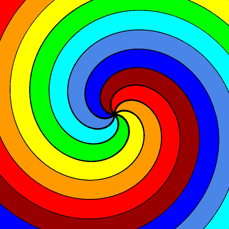 Jigsaw Puzzle | 100 pieces | Spiral Rainbow | Jigidi