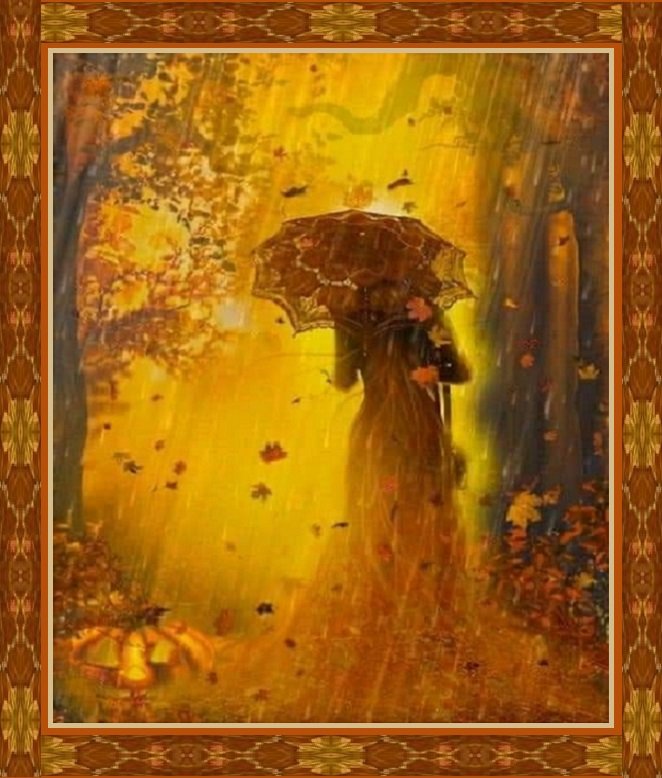 Solve A Shower of Leaves jigsaw puzzle online with 42 pieces