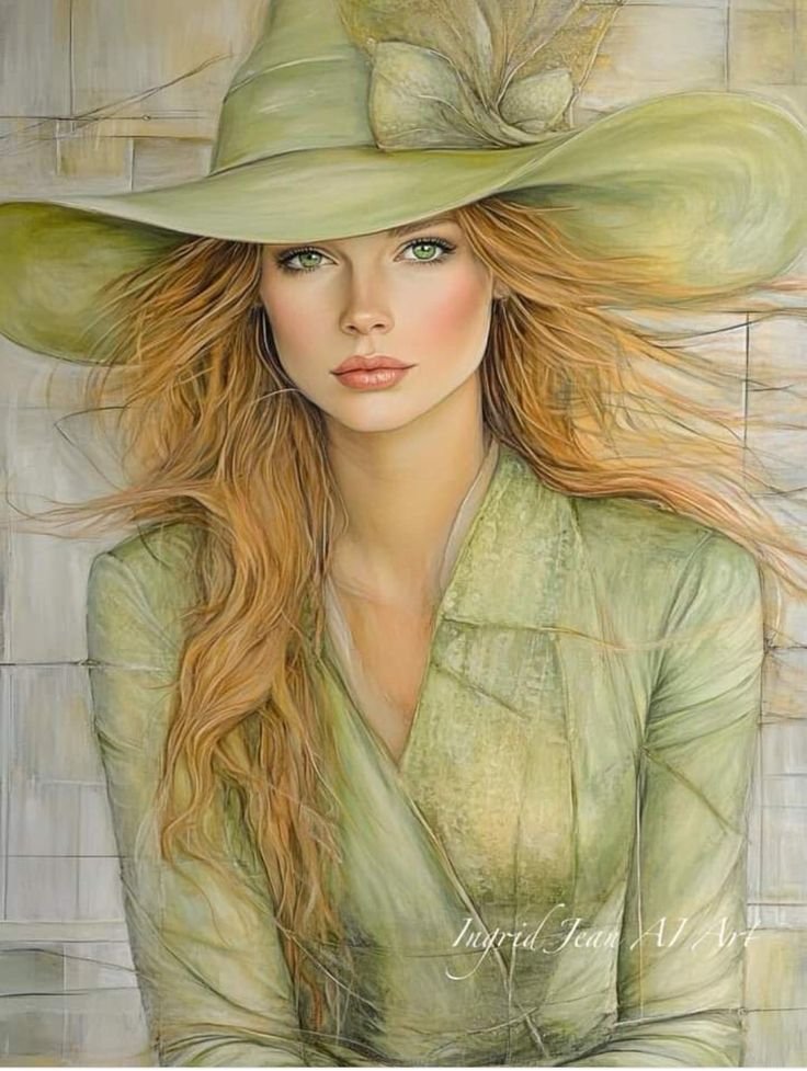 Solve INGRID JEAN - AI ART jigsaw puzzle online with 48 pieces