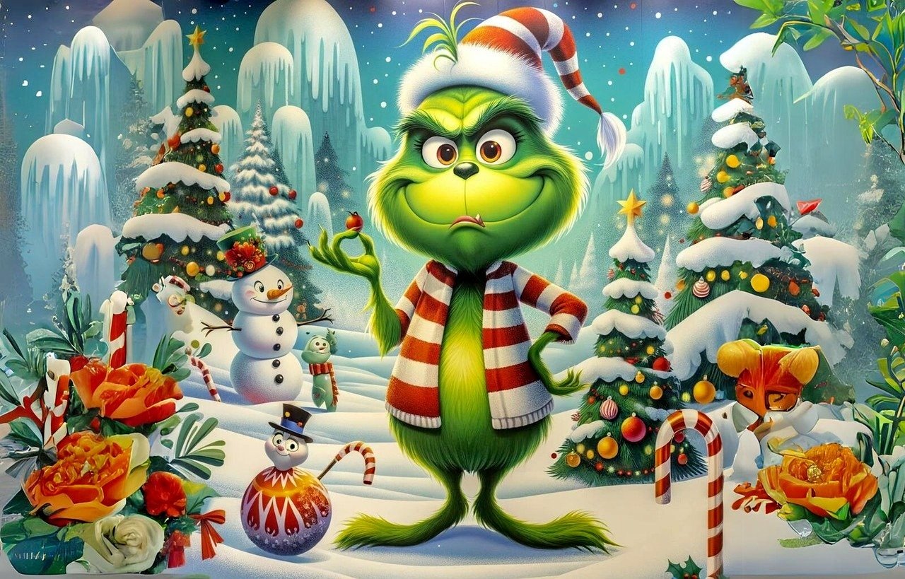 Solve Christmas Grinch, resize 12 to 294 jigsaw puzzle online with 60 ...