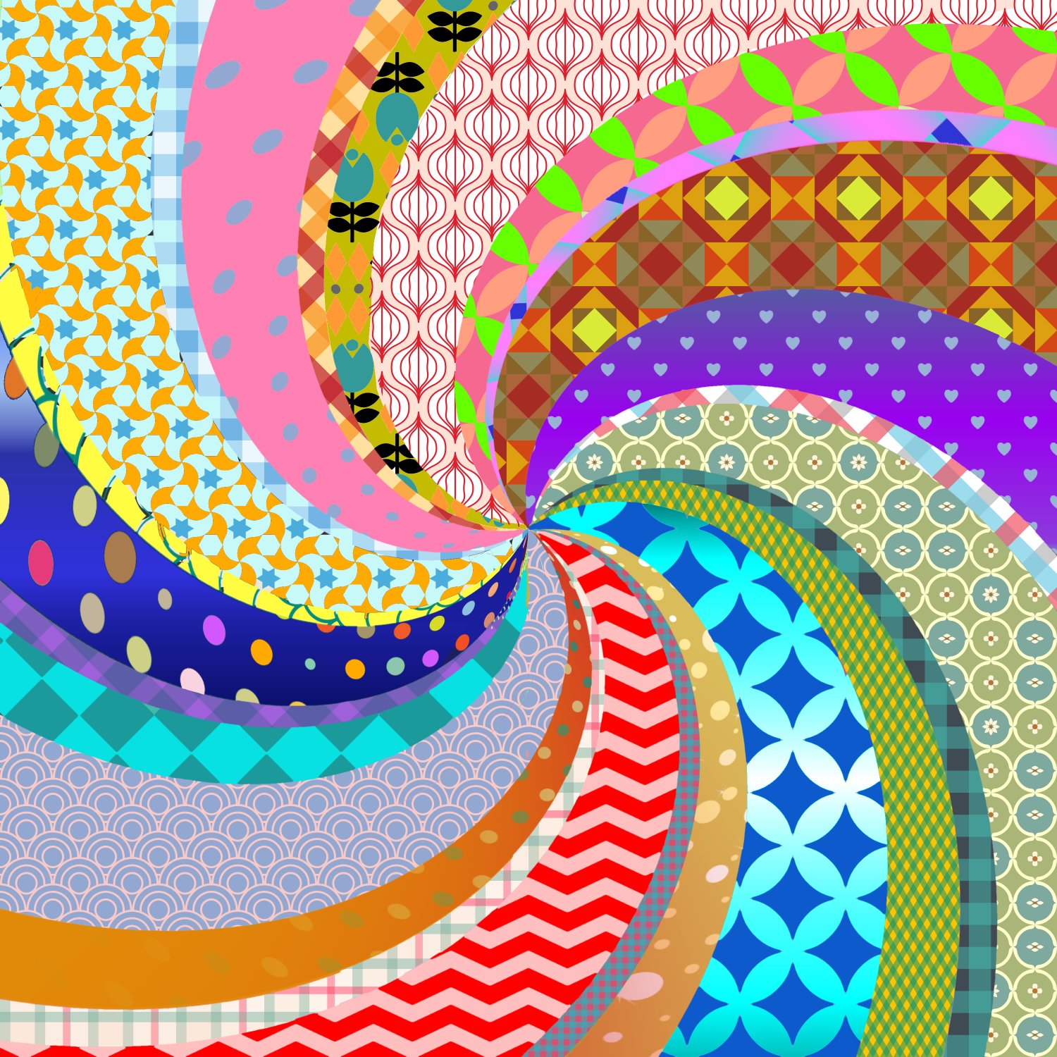 Solve SWIRLY PATTERNS jigsaw puzzle online with 100 pieces