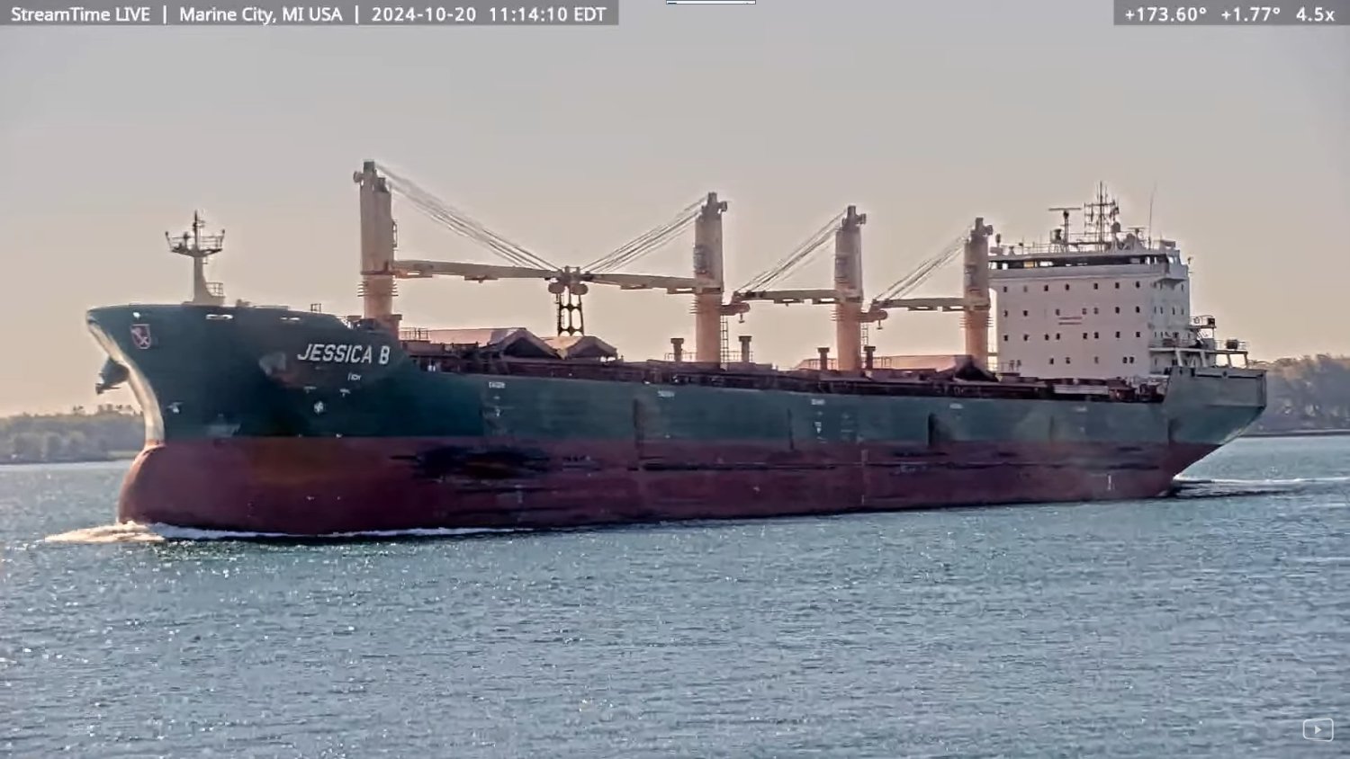 Solve Jessica B - Ocean-Going Freighter - Marine City, MI (2024-10-20 ...