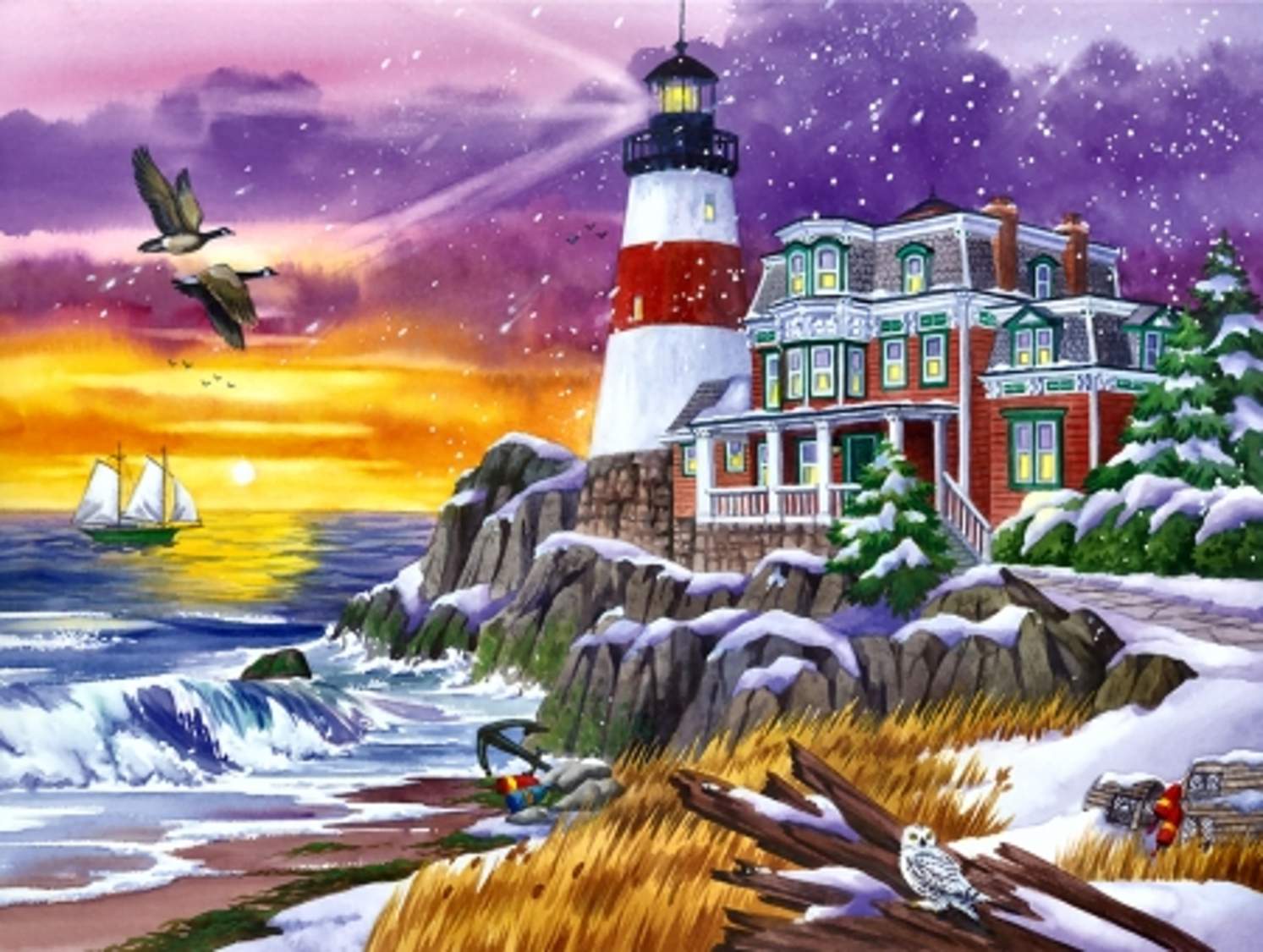 Jigsaw Puzzle | Victorian Lighthouse | 70 pieces | Jigidi