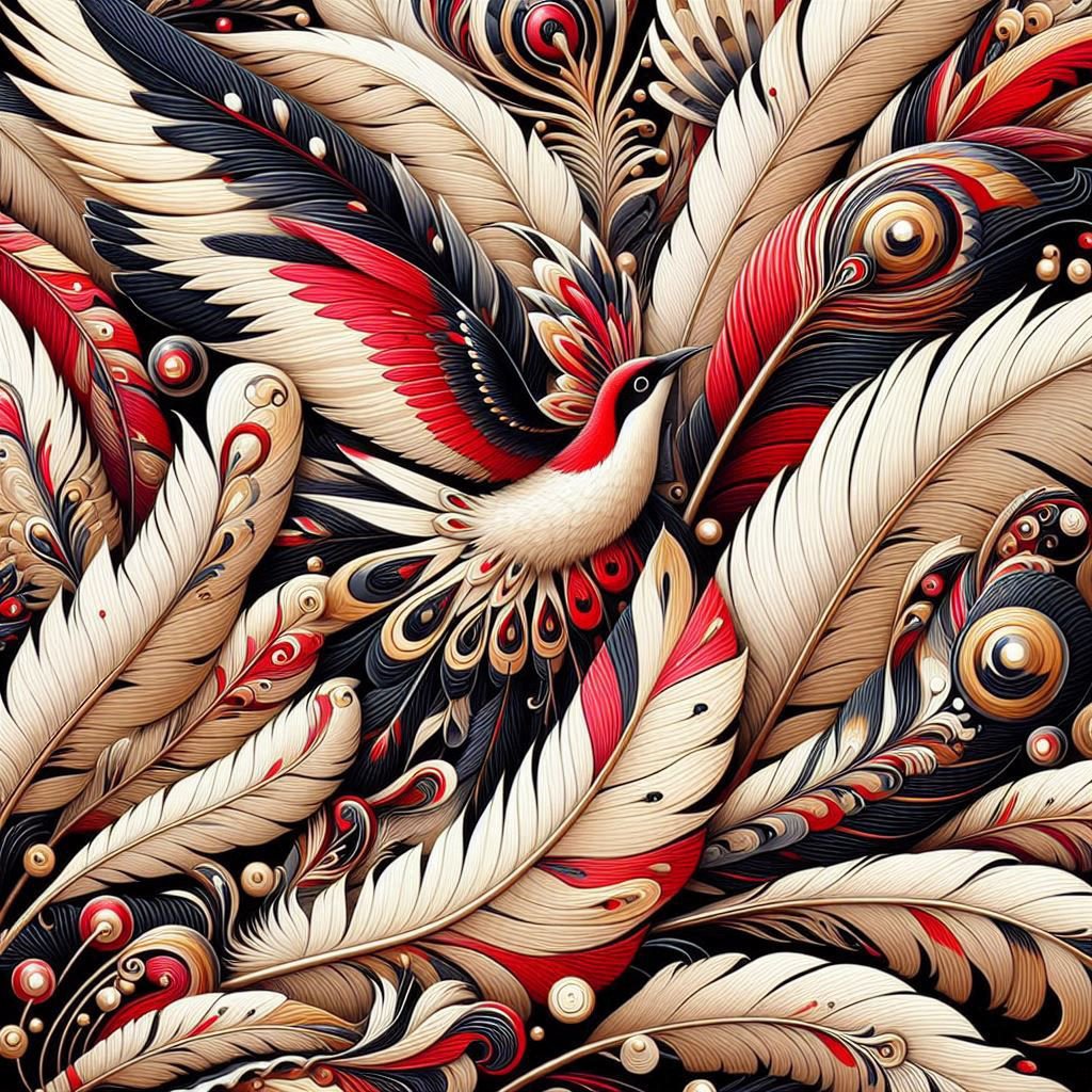 Solve Feathers jigsaw puzzle online with 64 pieces