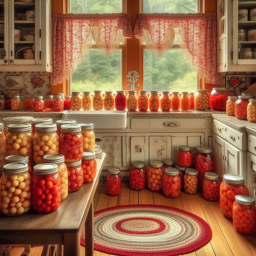 Solve Canning Kitchen jigsaw puzzle online with 49 pieces