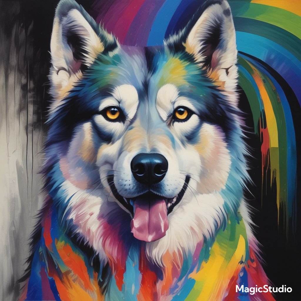 Solve ★⭒𝐀𝐈 𝐀𝐫𝐭 - 𝐀𝐛𝐬𝐭𝐫𝐚𝐜𝐭 𝐇𝐮𝐬𝐤𝐲⭒★ jigsaw puzzle online with 100 pieces