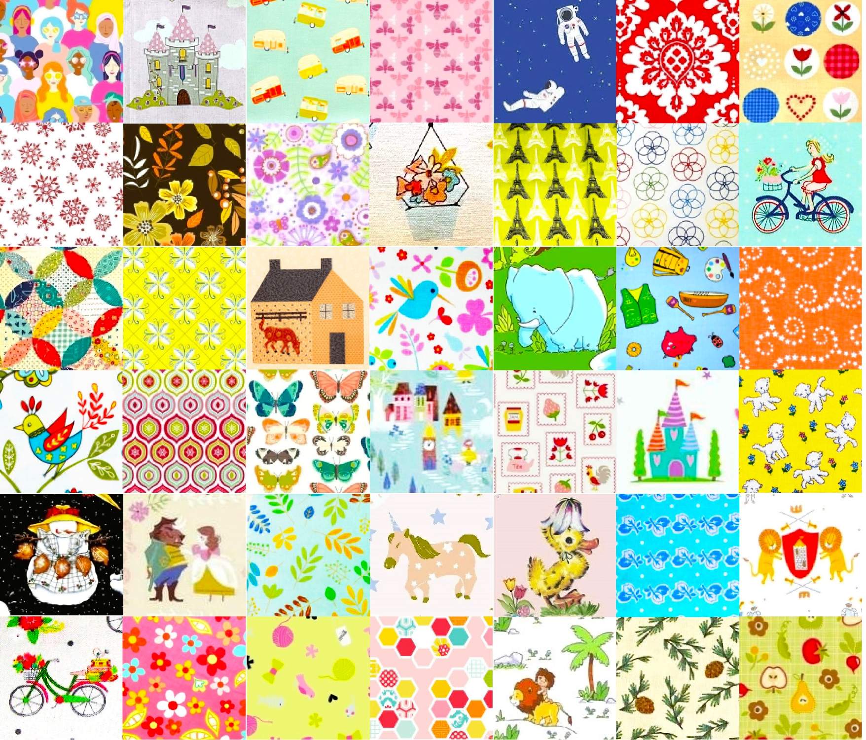 Solve PATCHWORK RILEY BLAKE 11 jigsaw puzzle online with 255 pieces