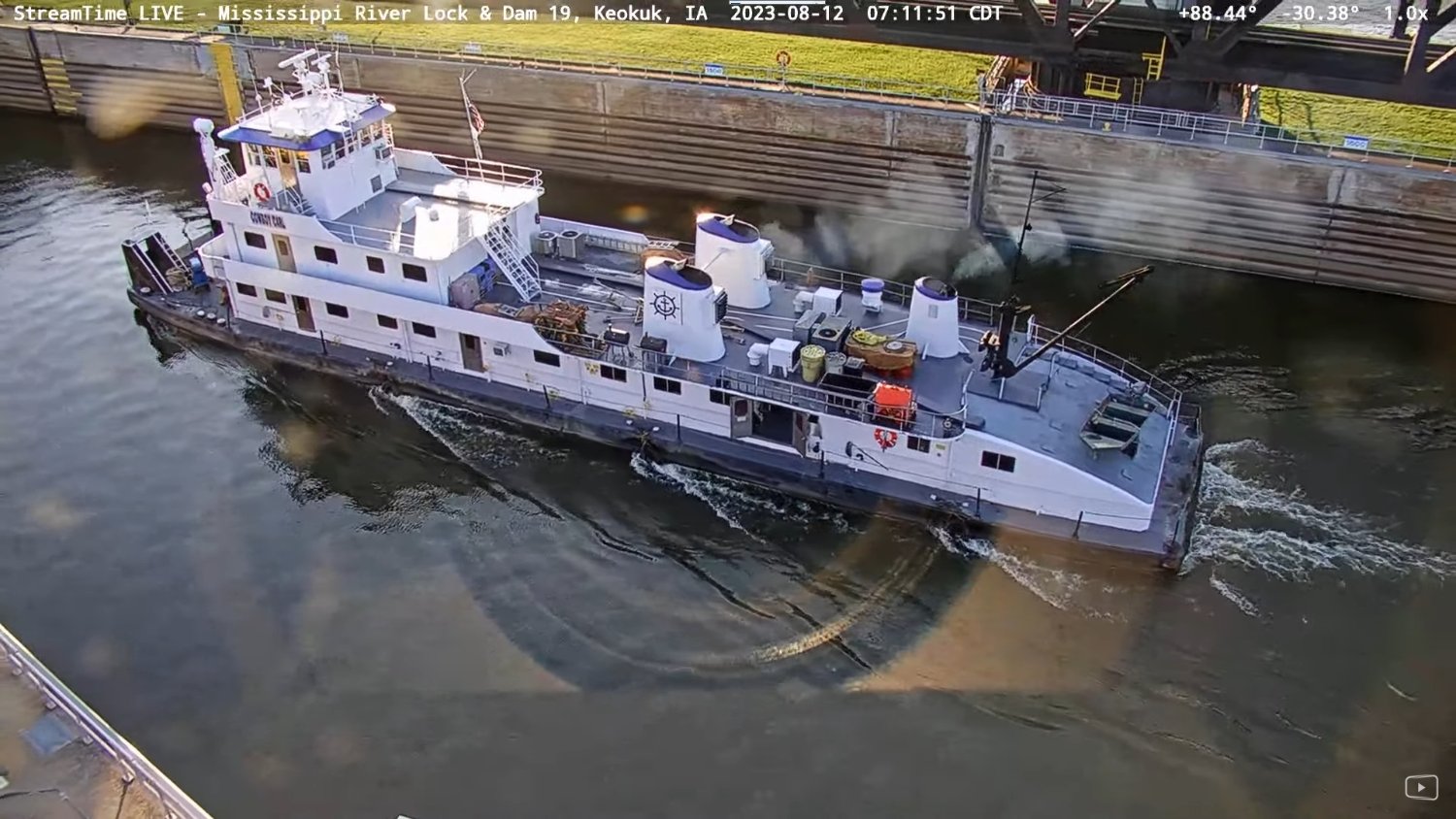 Solve Cowboy Carl - Mississippi River Towboat - Keokuk, IA (2023-08-12 ...