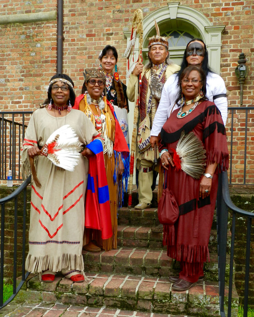 Solve Chief Red Hawk & tribal members jigsaw puzzle online with 99 pieces