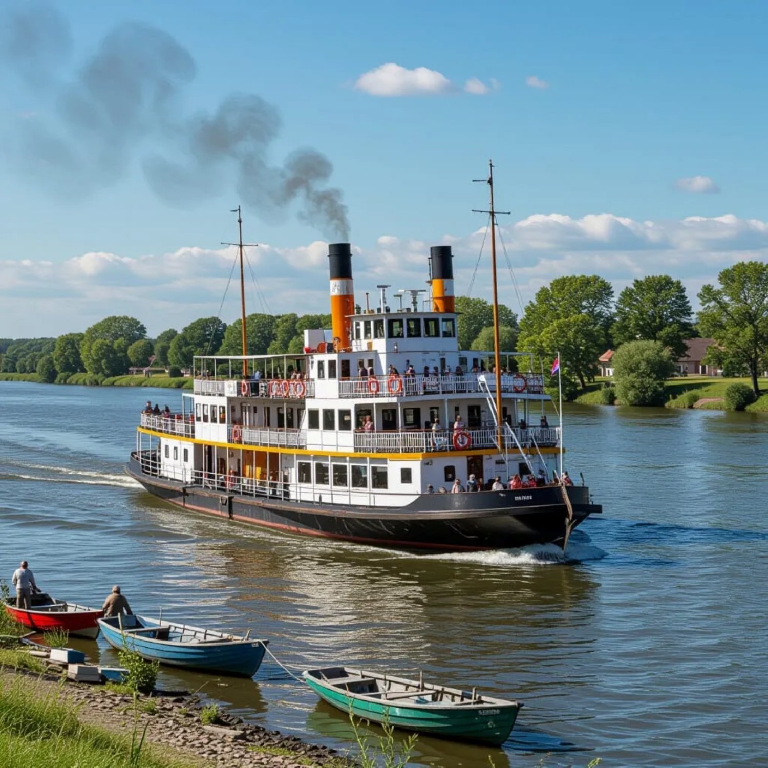 Solve Paddle Steamer jigsaw puzzle online with 81 pieces