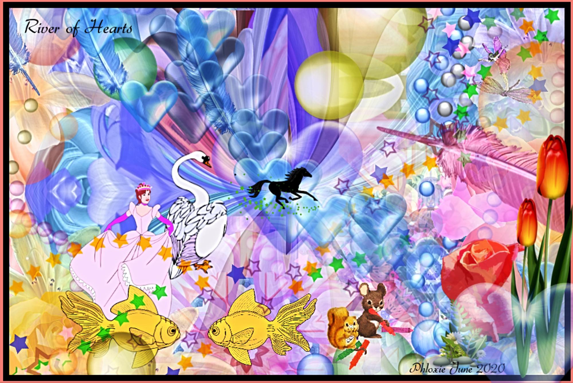 Solve River of Hearts jigsaw puzzle online with 216 pieces