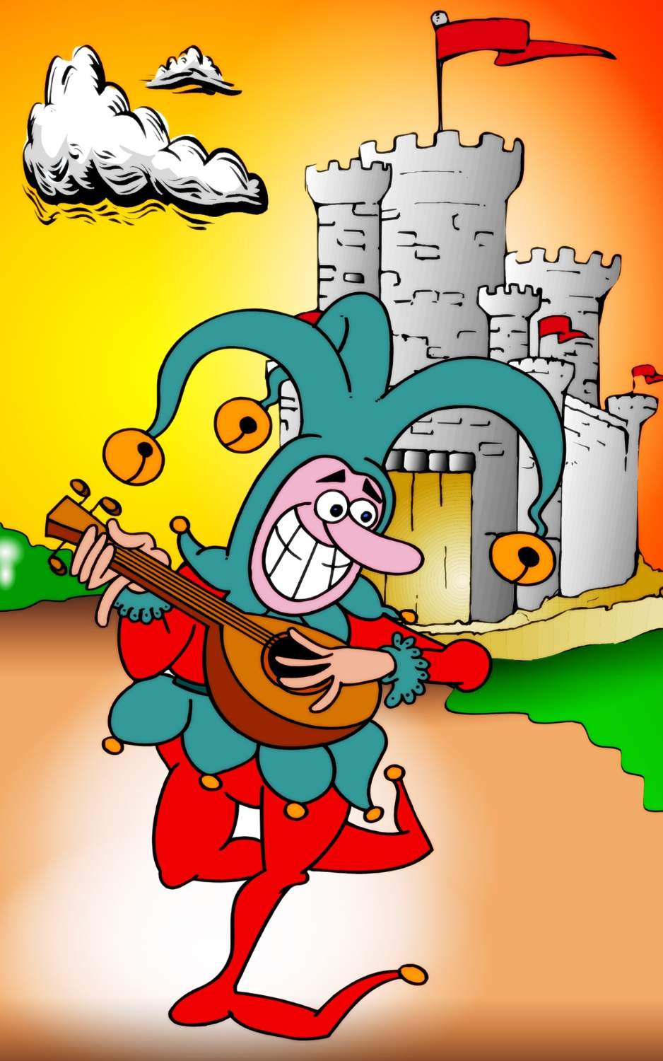 Solve Jester jigsaw puzzle online with 104 pieces