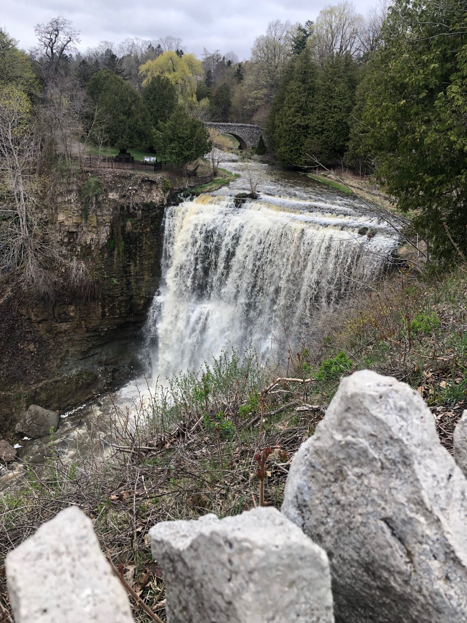 Solve Webster Falls Early Spring jigsaw puzzle online with 80 pieces