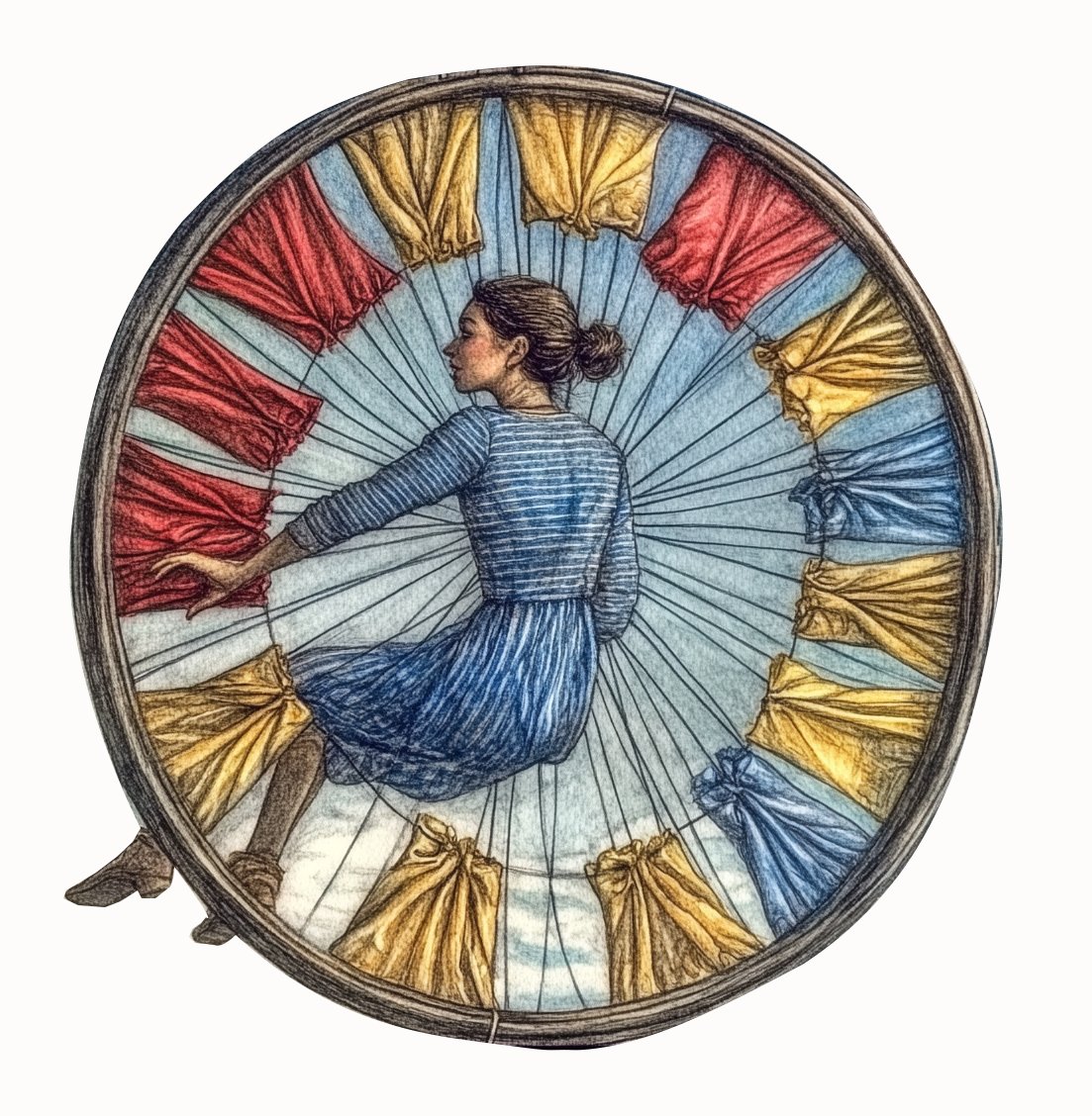 Solve Hula Hoop Poem 2 jigsaw puzzle online with 49 pieces