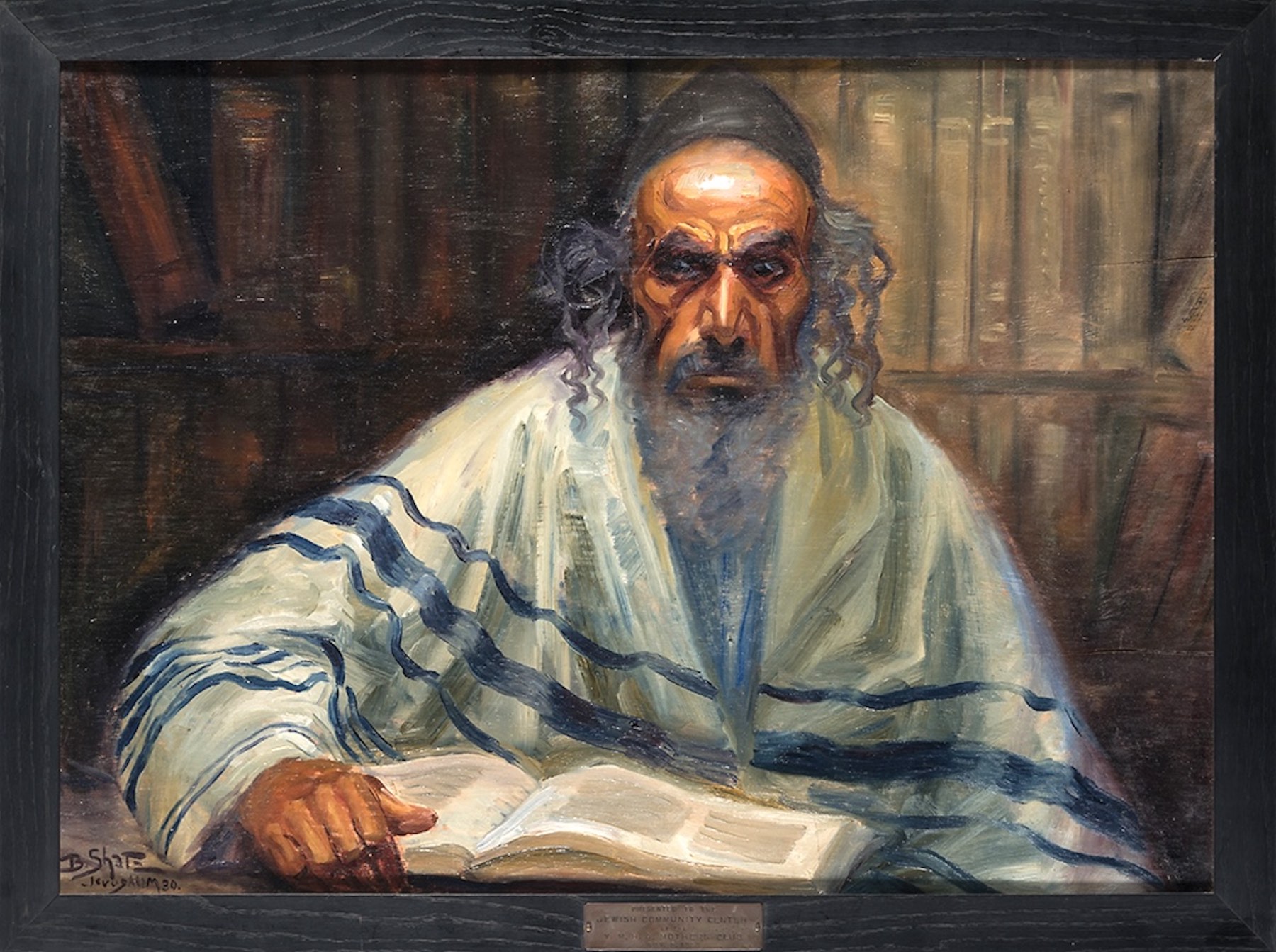 Solve Boris Schatz (Lithuanian, 1867–1932), Portrait of a Man Studying ...