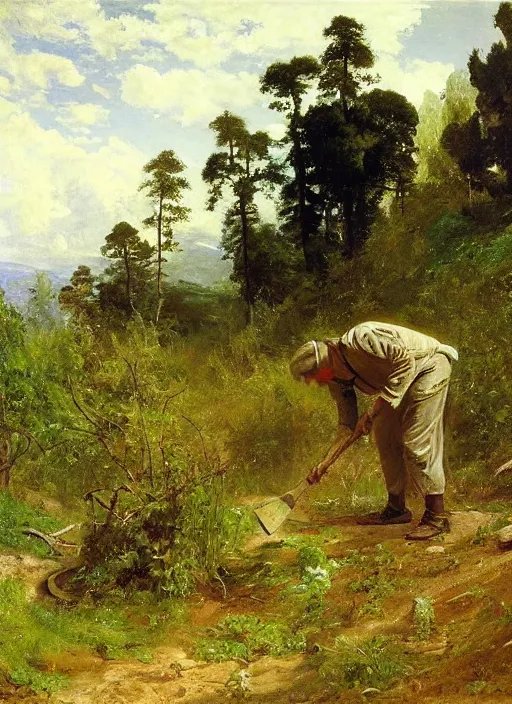 Solve Anders Zorn Botaniste jigsaw puzzle online with 88 pieces