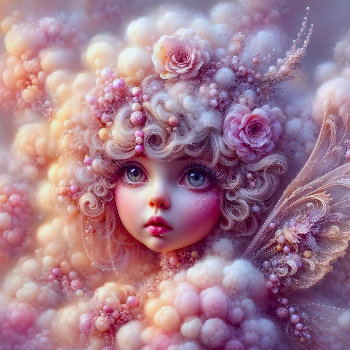 Solve Pretty Little Pixie with Curls... jigsaw puzzle online with 25 pieces