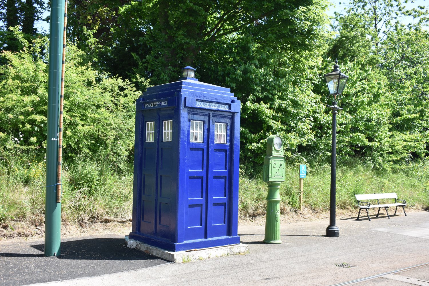 Solve Police phone box at Crich Tramway museum, Derbyshire England ...