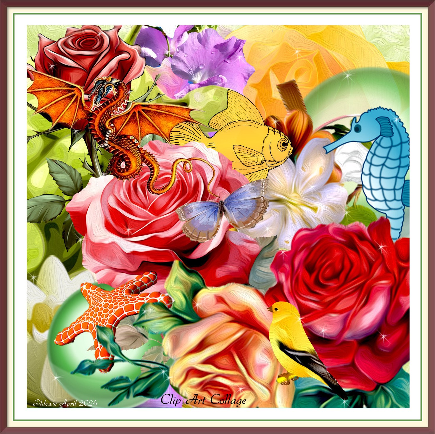Solve ~Clip Art Collage jigsaw puzzle online with 600 pieces