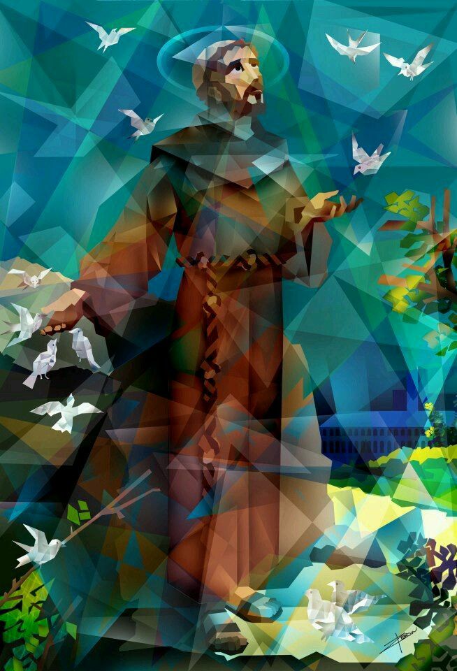 Solve Saint Francis of Assisi jigsaw puzzle online with 96 pieces