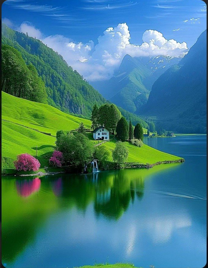 Solve beautiful reflection! jigsaw puzzle online with 35 pieces