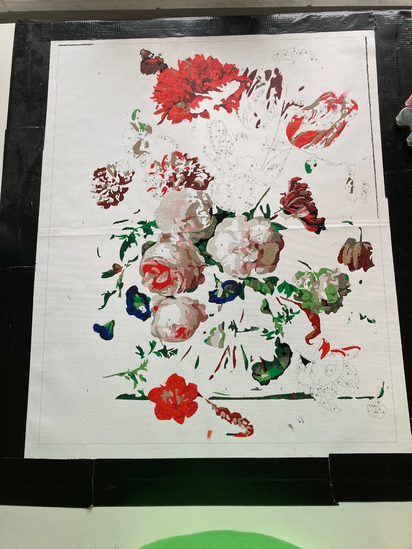 Jigsaw Puzzle | 12 pieces | 2876 Work in progress - Painting by number ...