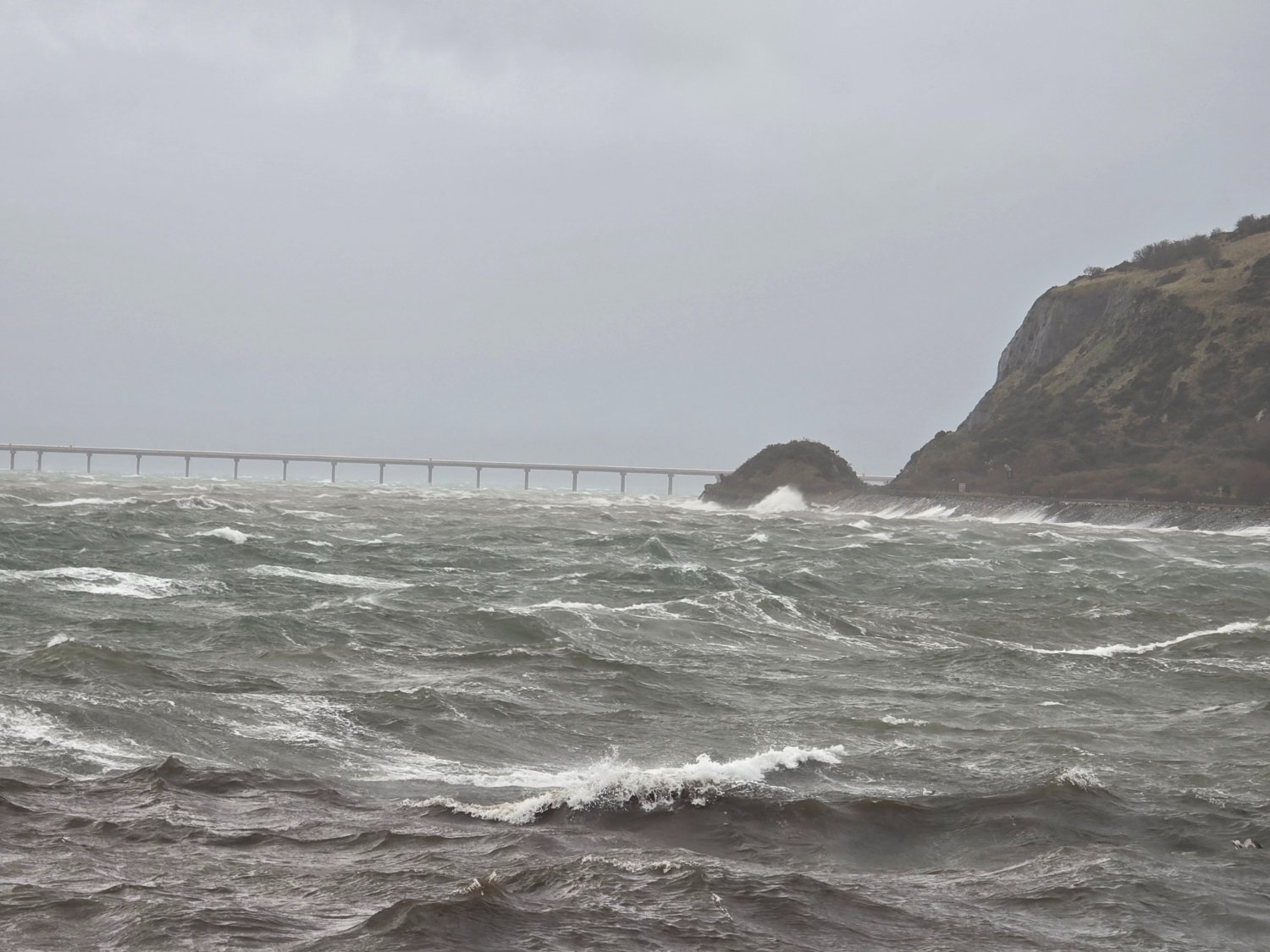Solve A Bit Blowy At Cloghan Point Jetty jigsaw puzzle online with 12 ...