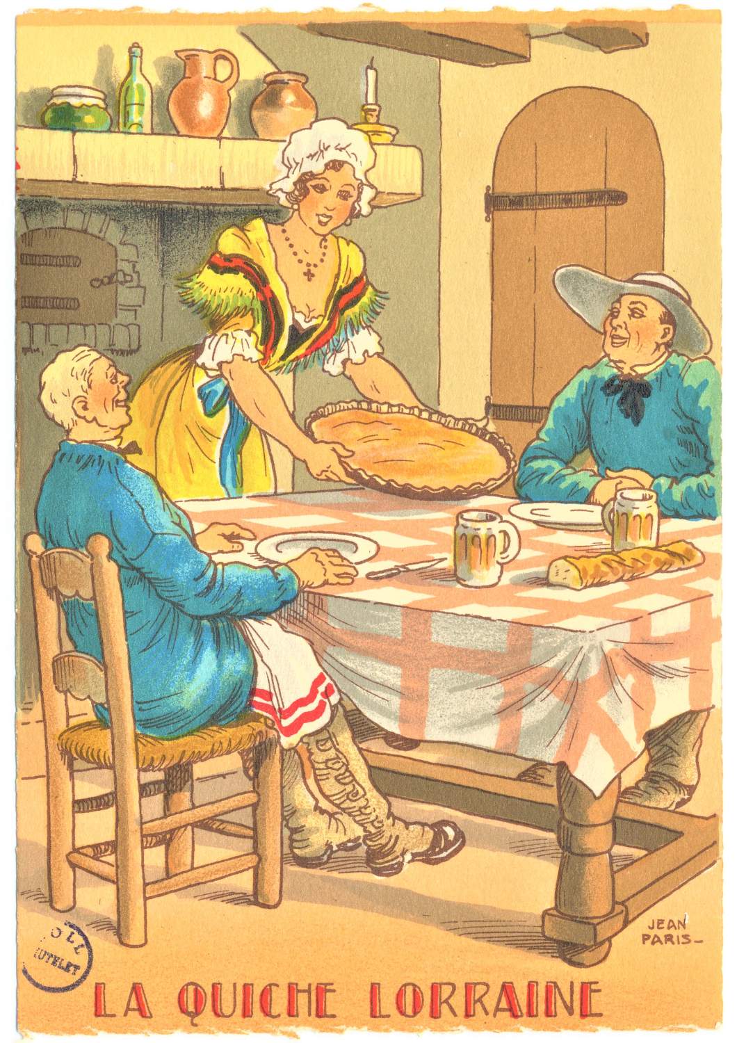 Solve Themes Vintage Illustrations/pictures - La Quiche Lorraine jigsaw ...
