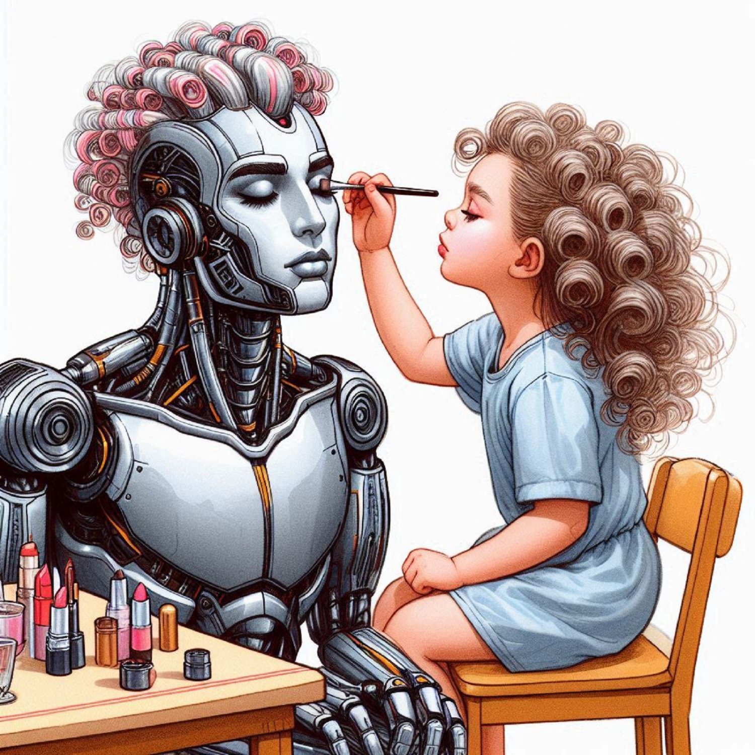 Solve Robot Makeover jigsaw puzzle online with 100 pieces