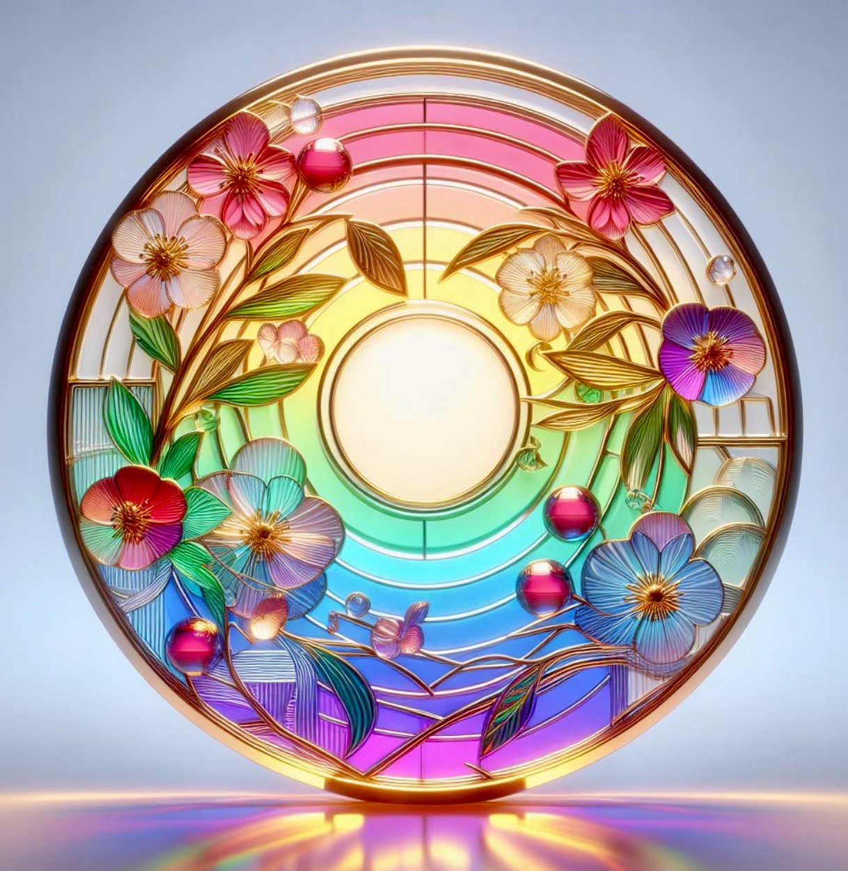 Jigsaw Puzzle | 64 pieces | Rainbow Medallion | Jigidi