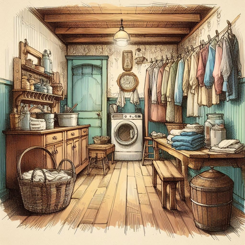 Solve Laundry room (resizable 9 to 306 pieces) jigsaw puzzle online ...