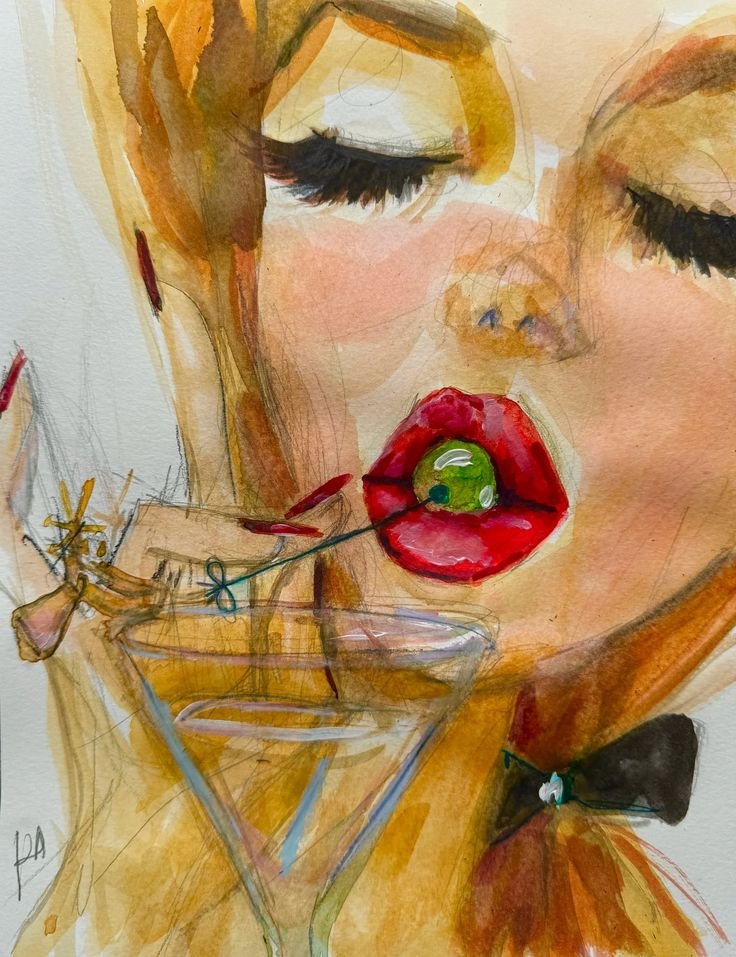 Solve olive print - Kyra Kendall jigsaw puzzle online with 48 pieces